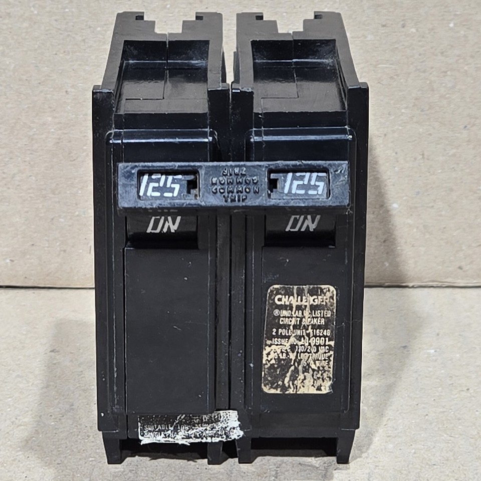 Challenger C2125 125A 2 Pole 120/240V Circuit Breaker. | eBay