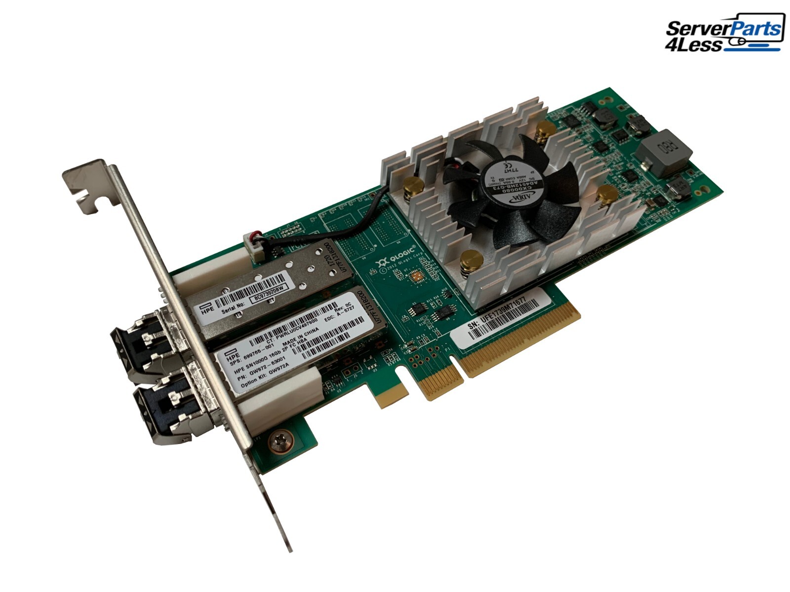 QW972A HPE StoreFabric SN1000Q 16Gb 2P PCIE HBA 699765-001 QLE2662-HP ...