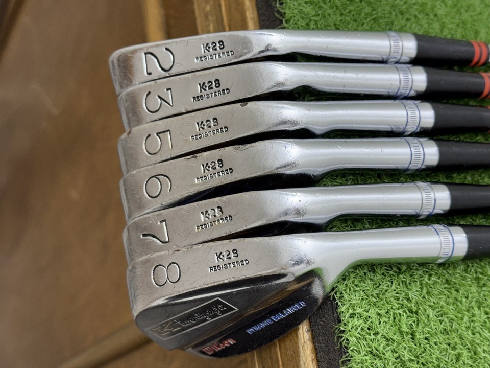 1950s Wilson Golf K Twenty Eight Dynamic Balanced Iron Set 2 3 5 6 7 8 ...
