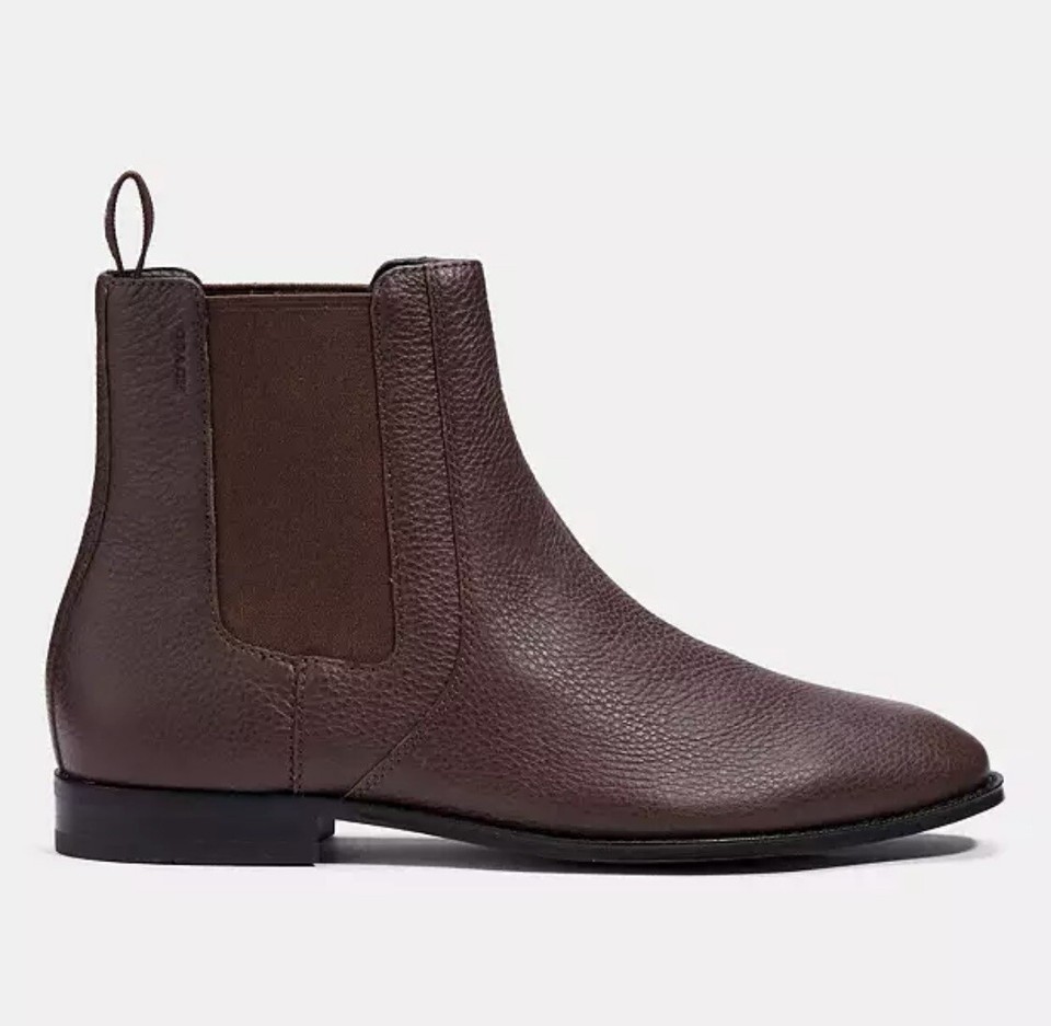 Coach Men’s Graham Chelsea Boot. Size 9D Color Mahogany NIB C3102 | eBay