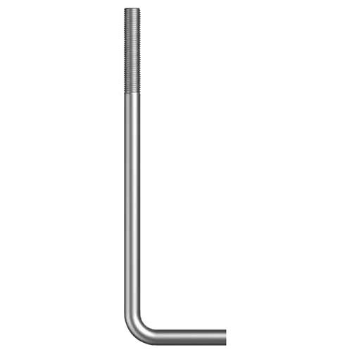 M16 x 500mm Hobcast Foundation L-Bolt Mild Steel Hot Dip Gal - Box of ...