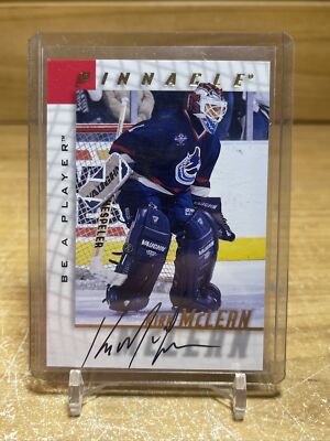 1997-98 Pinnacle Hockey Be A Player On Card Autograph Kirk McLean #118 ...