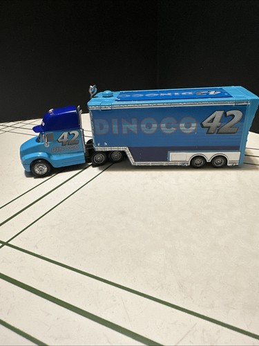 Disney Pixar Cars Die Cast Cal Weathers #42 Dinoco Hauler Semi Truck | eBay