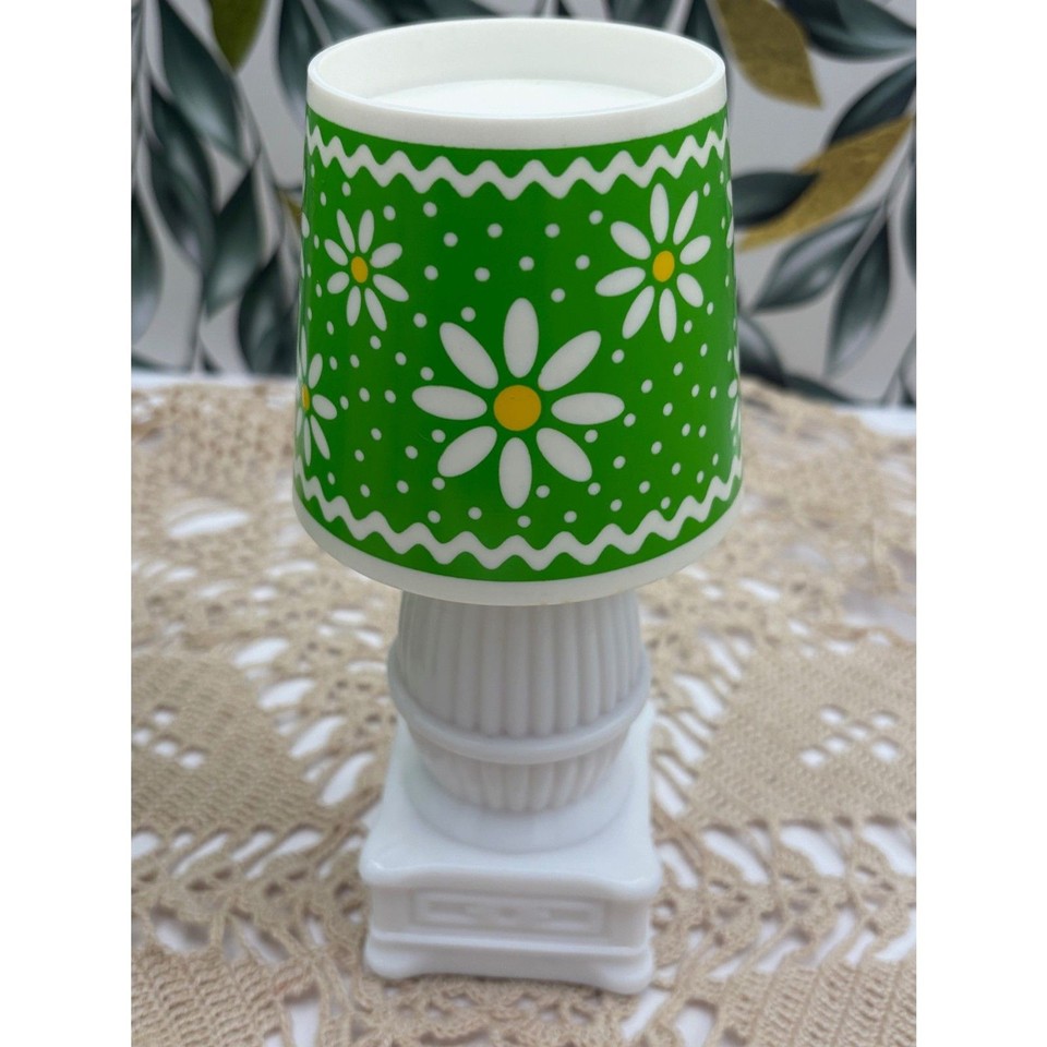 Vintage Boxed 1970s Avon Daisy MOD Lamp Perfume Bottle w/ Field Flowers ...