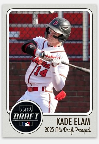 Kade Elam 2025 MLB Draft Novelty Baseball Card! Top Prospect! | eBay