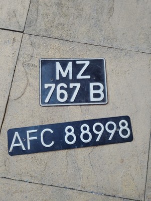 OLD PRESSED ALUMINIUM CLASSIC NUMBER PLATES GARAGE DISPLAY / MAN CAVE ...
