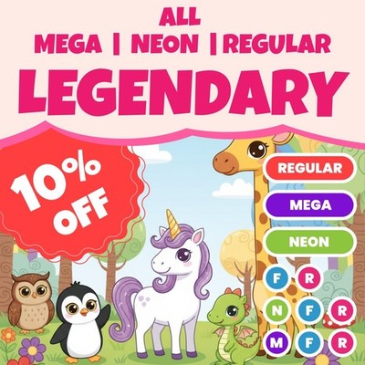 Adopt All Legendary Mega | Neon | Fly | Ride | Fast Delivery | eBay