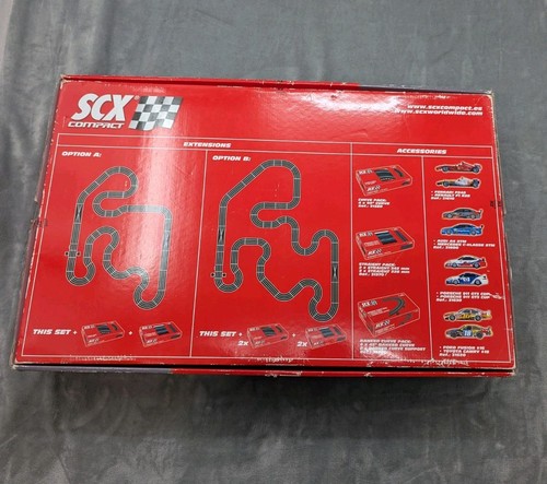 2009 SCX Compact GT RACING Ferrari Car Slot Track Box Set 1:43 Target ...