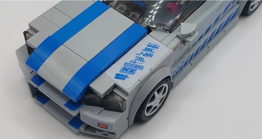 Lego Skyline GTR 76917 Custom Bonnet Hood Stickers | eBay UK