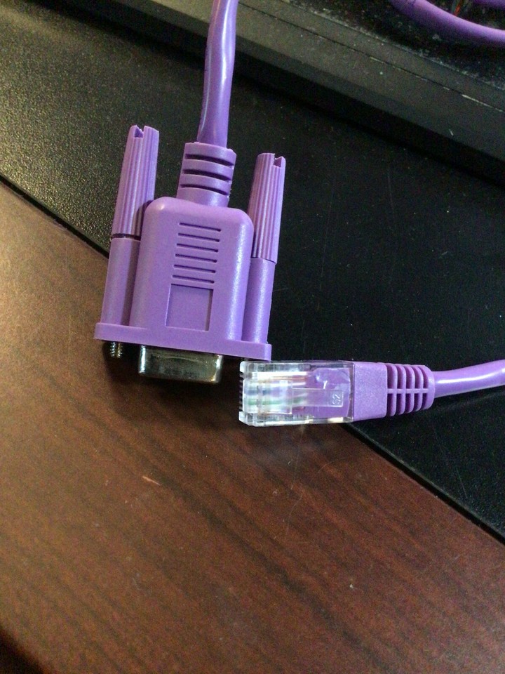 Extreme Networks Console Cable Adapter Cat 5E DB9 6FT Ethernet Network ...