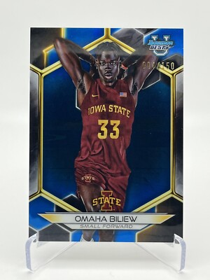 Omaha Biliew 2023-24 Bowman Best University Blue #04/150 Iowa State ...