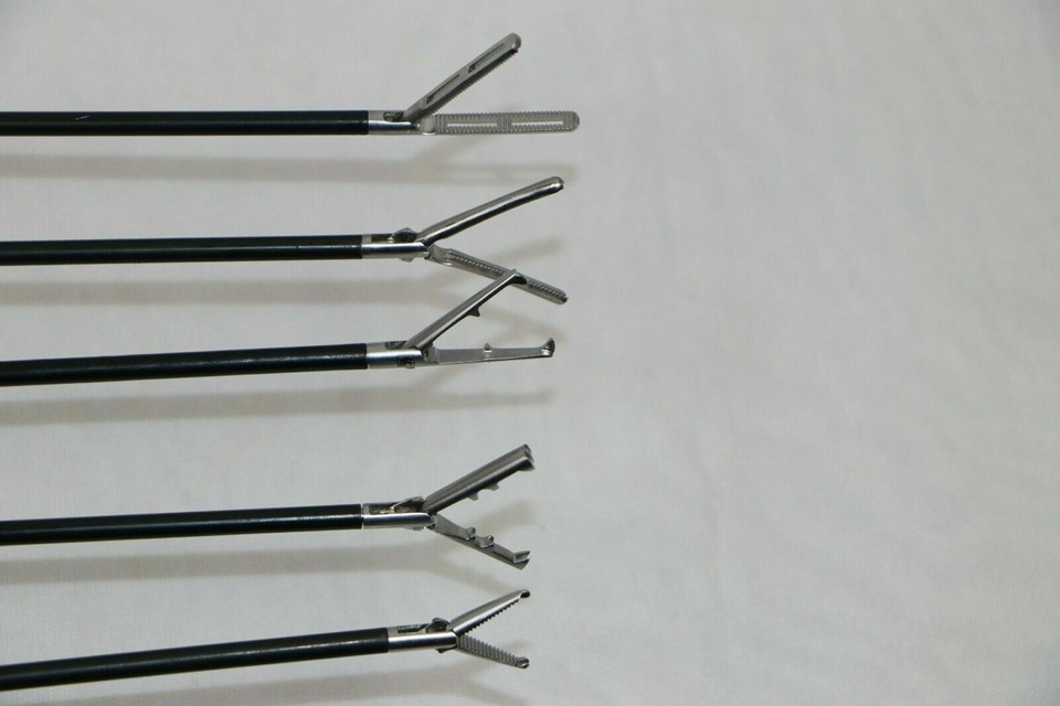 5Pc Laparoscopic Tenaculum Hunter Corie Olmi Type Grasper Forceps 5mm ...