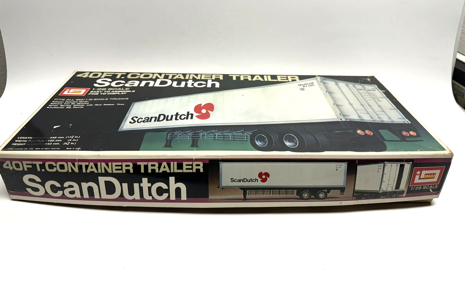 Vintage NEW OPEN BOX IMAI 1/28 Scale Model Kit Tractor Trailer ...