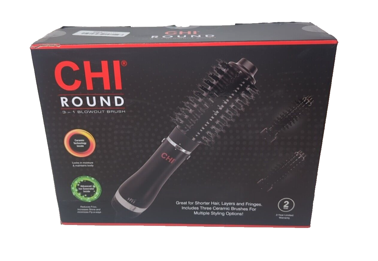CHI Round 3 in 1 Blowout Brush in Black | eBay