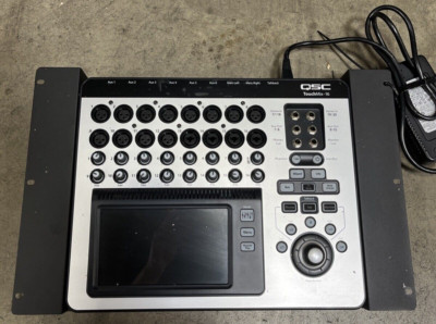 QSC TouchMix-16 16-Channel Compact Digital DJ Pro Audio Mixer w Rack ...