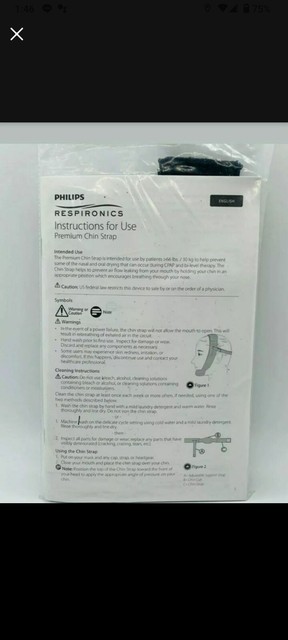 Philips Respironics CPAP Premium CHIN STRAP 1012911 HCPCS A7036 Black ...