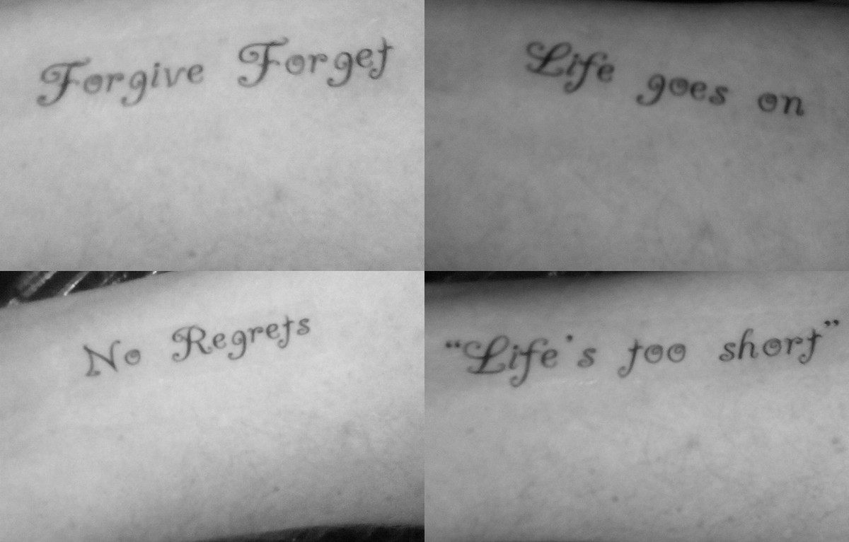 Forgiveness Wrist Tattoos Waterproof Temporary Tattoo Sticker Feather