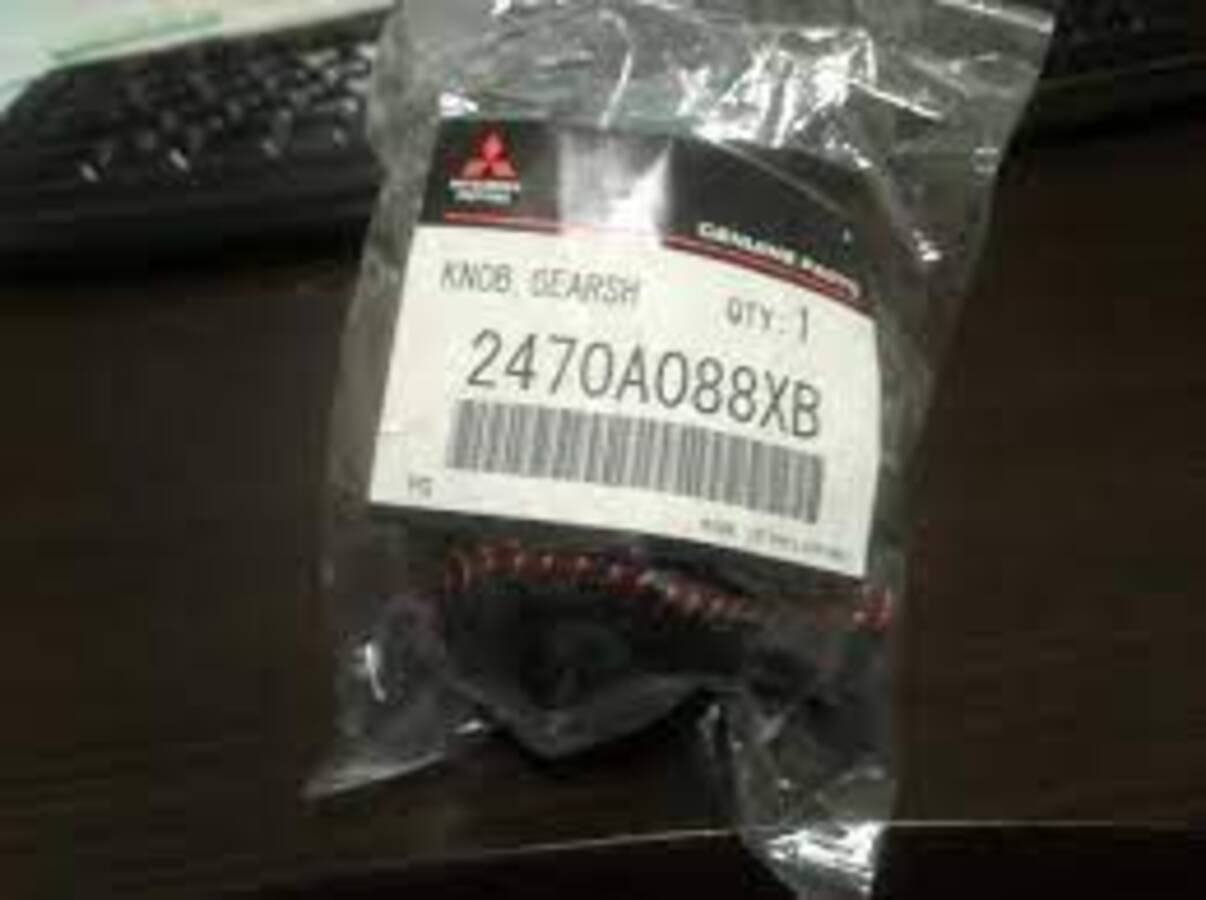 Mitsubishi Genuine OEM Evolution 10 Final Edition Shift Knob Red Stitch ...