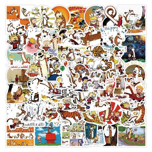 Calvin and Hobbes Sticker Packs | Water Resistant Laptop Sticker Decals ...