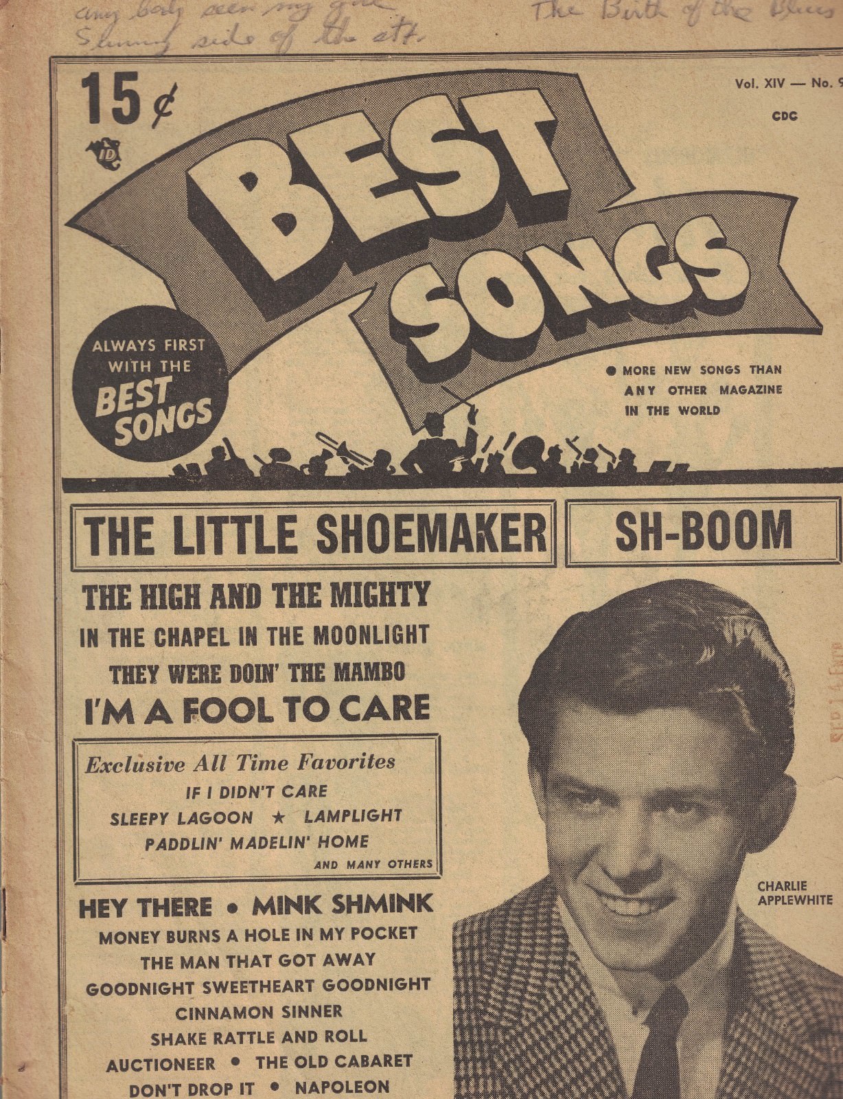 Best Songs Magazine September 1954 Charlie Applewhite The Gaylords | eBay