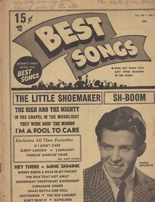 Best Songs Magazine September 1954 Charlie Applewhite The Gaylords | eBay
