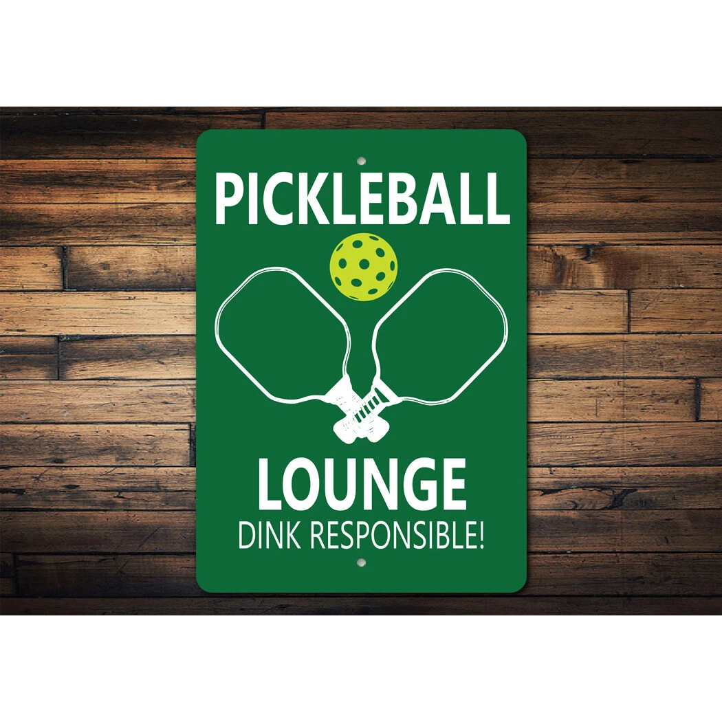 pickleball sign metal