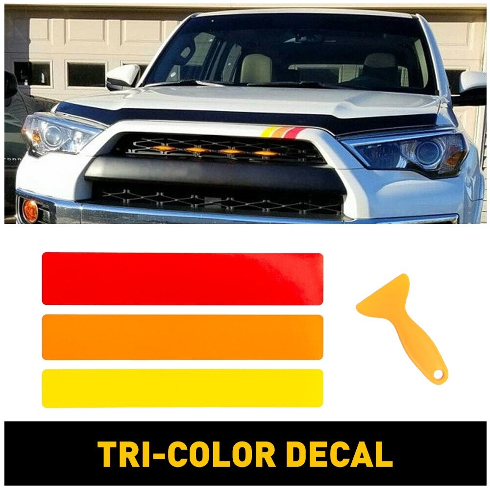 8" Tri Color Strip Vinyl Sticker Decal Trim For Tacoma Tundra 4Runner ...