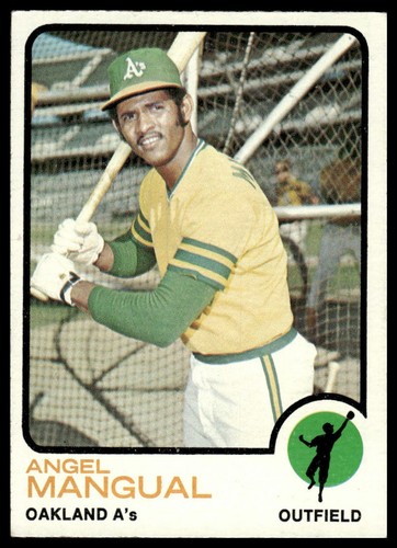 1973 Topps Angel Mangual #625 Oakland Athletics - Free Shipping | eBay