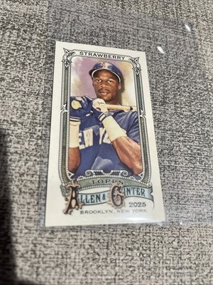 2025 Topps Allen & Ginter Darryl Strawberry Brooklyn Back NY Mets 19/25 ...