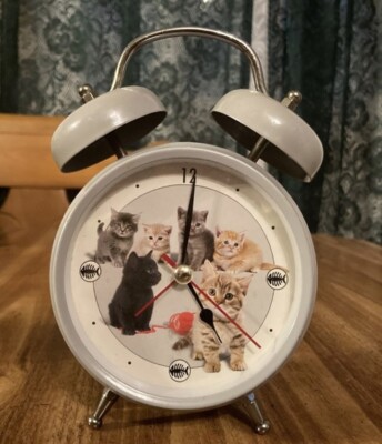 Kitten Alarm Clock | TESTED & WORKING | HARD TO FIND | PRE-OWNED | eBay