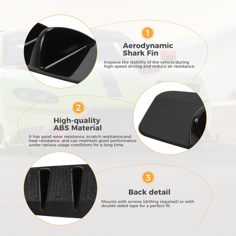 Carbon Fiber Style Rear Bumper Lip Diffuser Spoiler Splitter For Toyota ...