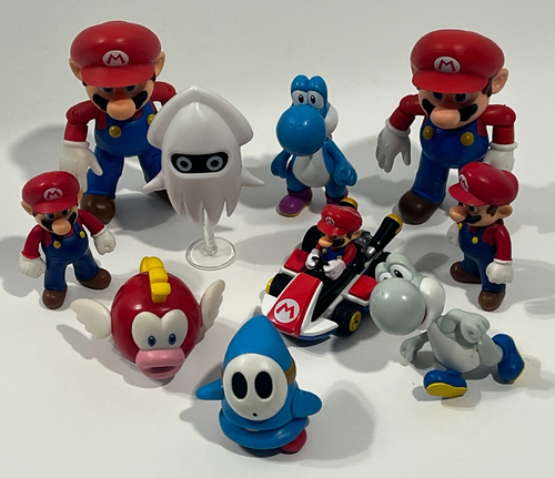 Nintendo Jakks Pacific Super Mario Figures World Of Mario Mixed Lot of ...