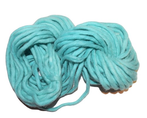 100g Chunky 1 Ply Merino Wool Yarn Aqua | eBay