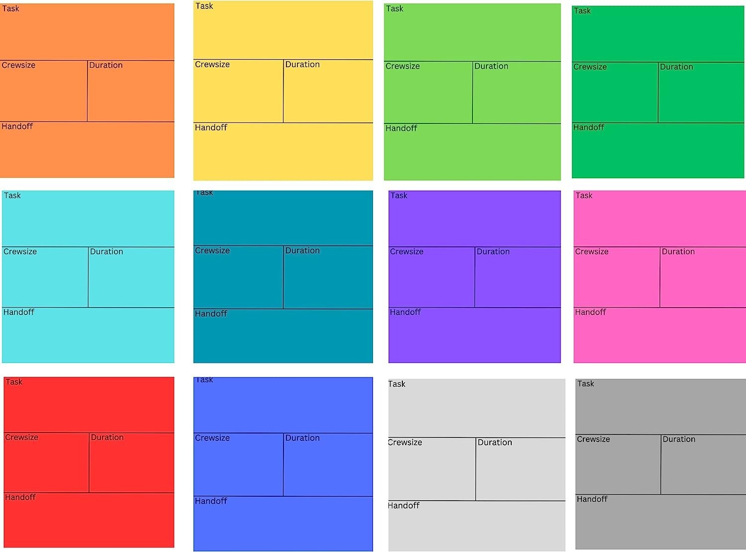 Set Pull Planning Last Planner Lean Construction Multi-Color Sticky ...