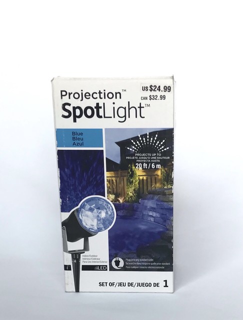 Gemmy Lightshow Kaleidoscope Icy Blue Projection Outdoor Christmas ...