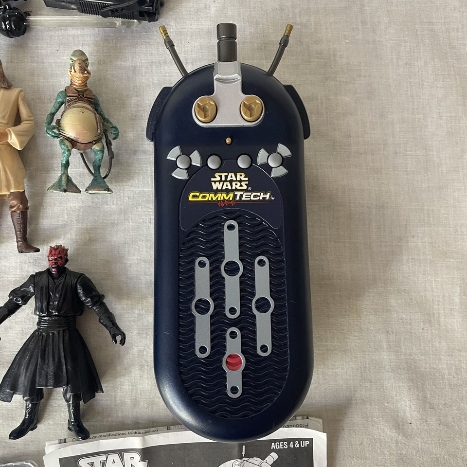 Star Wars Figure Episode 1 Lot CommTech Reader Weapons Accessories | eBay
