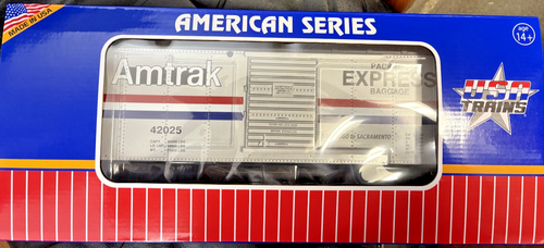 USA TRAINS #42025 AMTRAK STEEL BOX CAR WITH OPENING SIDE DOOR | eBay