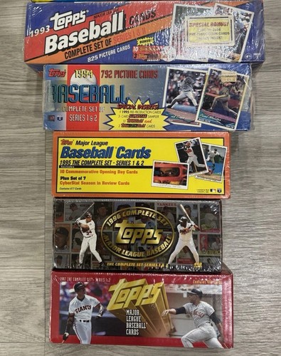 1993 1994 1995 1996 1997 Topps Factory Sealed Set Lot | eBay