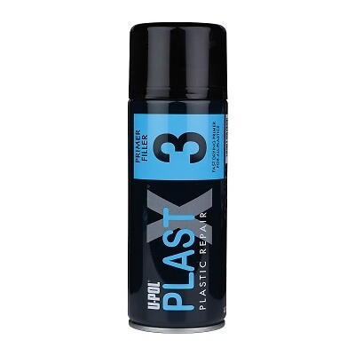 UPol Plast X 3 Primer Filler Plastic Bumper Trim Paint PLAS/3 400ml ...