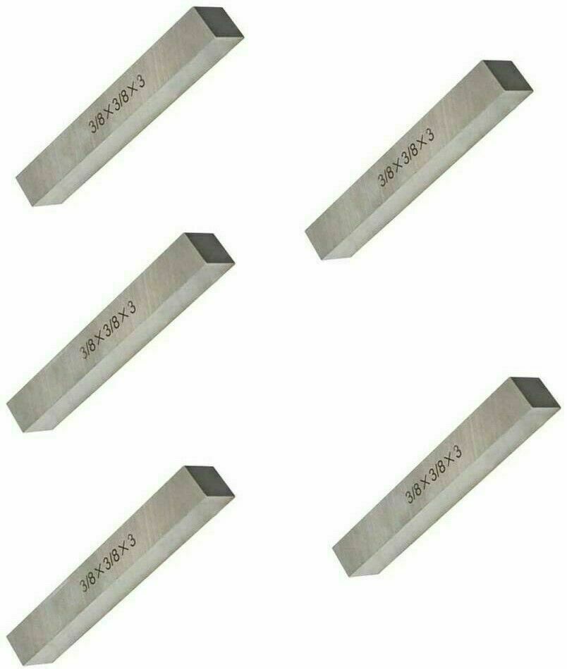 5 Pieces Pcs Set HSS Square Tool Bit 3/8" x 3" (9.5mm x 75mm) M2 Grade ...