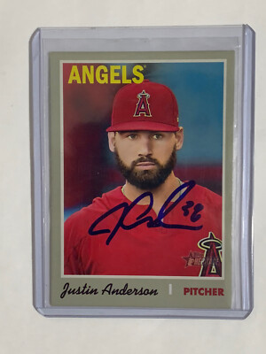 Justin Anderson Autographed 2019 Topps Heritage Signed IP #294 LA ...