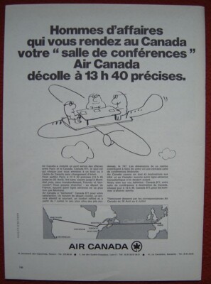 Publicité Papier - AIR CANADA - Canada 871 de 1971 | eBay