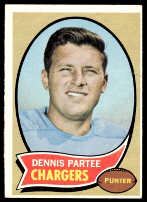 1970 TOPPS DENNIS PARTEE RC SAN DIEGO CHARGERS #185B | eBay