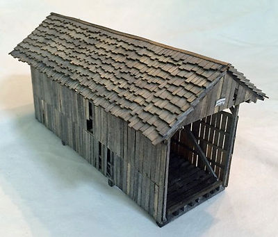 50' QUEEN POST NG COVERED BRIDGE Sn3 Model Railroad Structure Wood Kit ...
