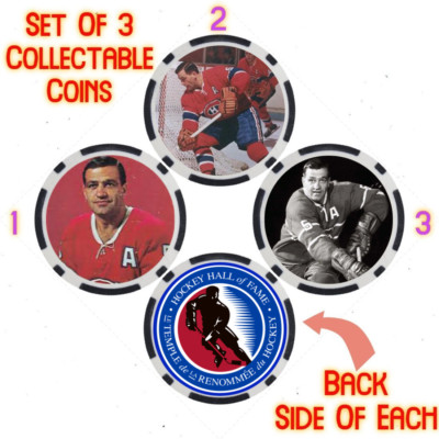 BERNARD (BOOM BOOM) GEOFFRION - HOCKEY HALL OF FAME - COLLECTABLE COIN ...