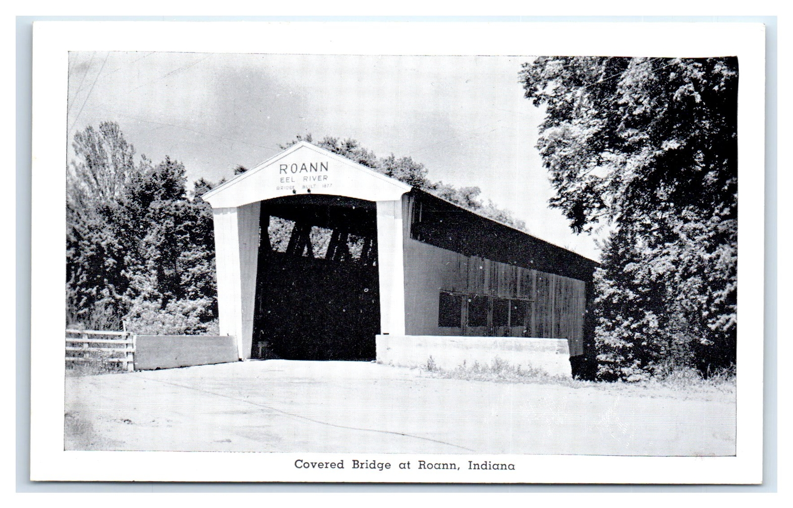 ROANN, IN Postcard- COVERED BRIDGE AT ROANN | eBay