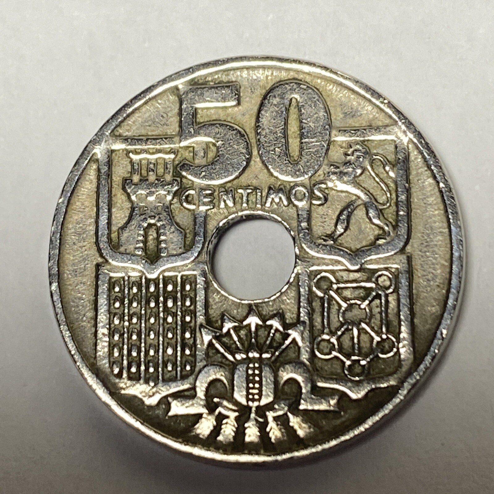 ESPANA 1949 50 CENTIMOS COIN C22 | eBay