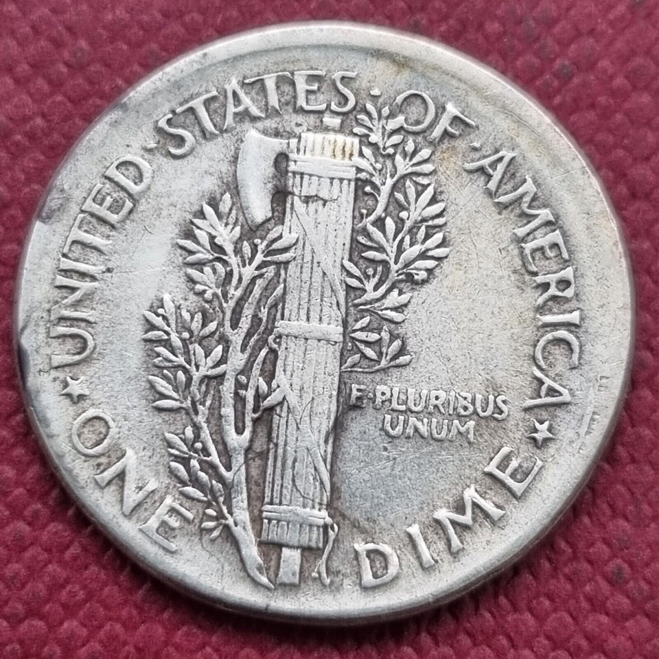 1944 Mercury Dime 10c MINT ERROR - OFF CENTER Rare #30350 | eBay