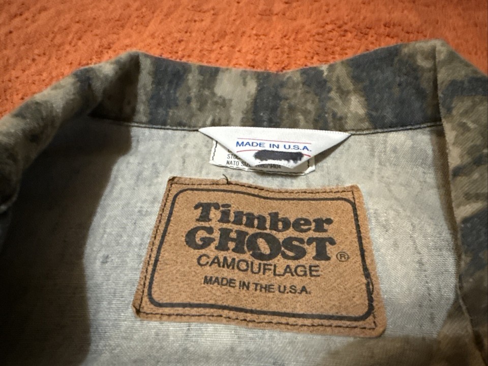 Men’s VTG Timber ghost Camo Chamois Field shirt/Jacket Size M | eBay