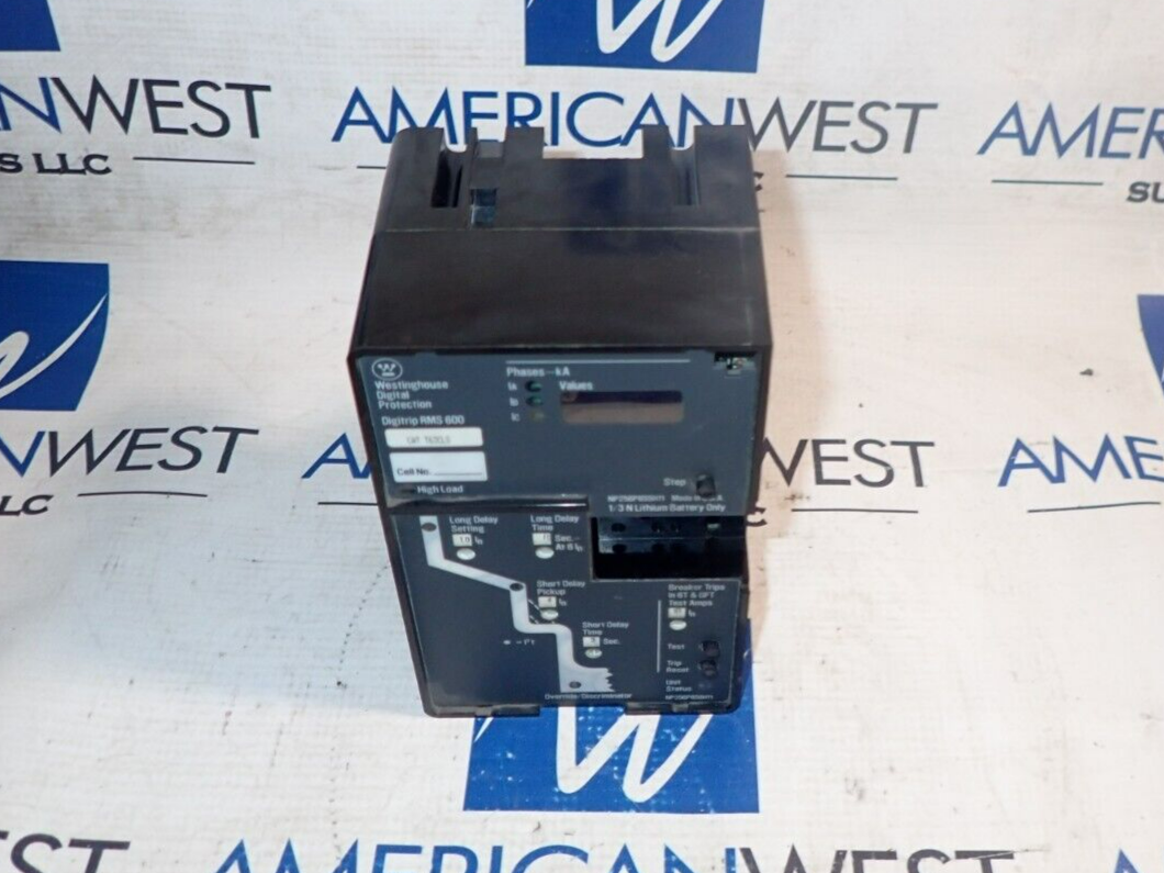 Westinghouse T63CLS Digitrip RMS 600 Trip Unit With No Rating Plug LS ...